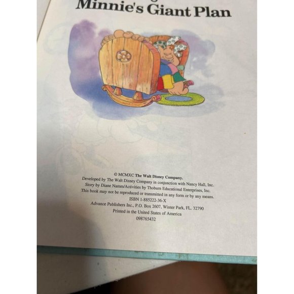 Disney | Other | Minnies Giant Plan Hardcover Mickeys Young Readers ...